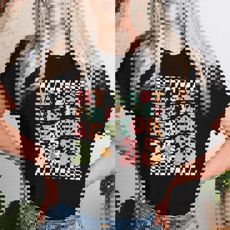 My Last First Day Groovy Senior Back To School Class Of 2025 Women T ...