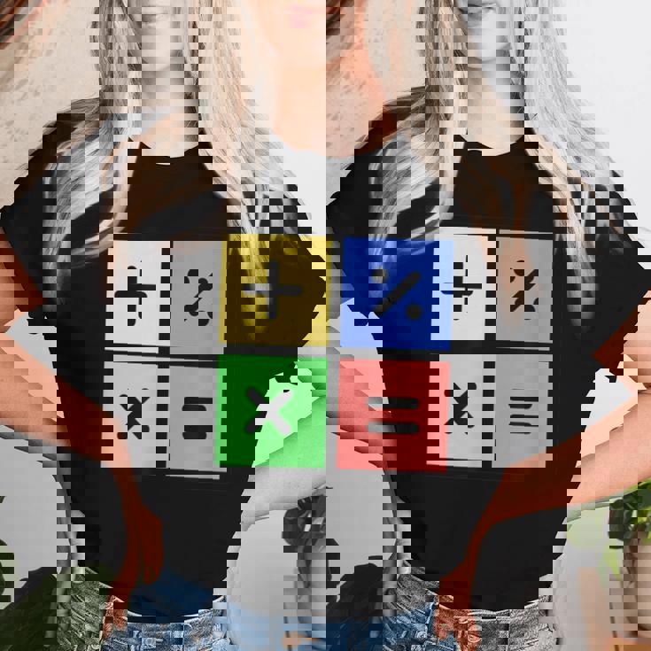 Math Plus Minus Division Multiplication Teacher Mathematics Women T ...