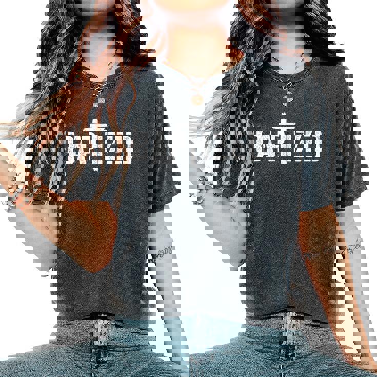 Baptized Baptism And Born Again Christian Faith T-Shirt - Seseable