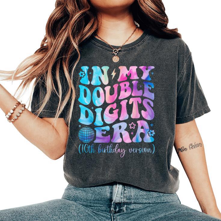 In My Double Digits Era Retro 10 Year Old 10Th Birthday Girl T-Shirt ...