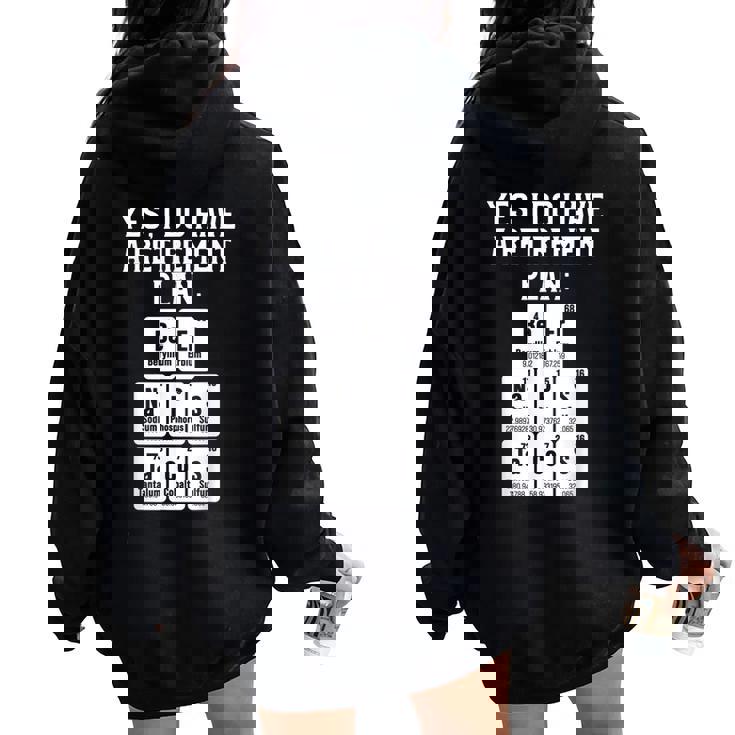 Retired Science Teacher Plan Beer School Retirement Women Oversized ...