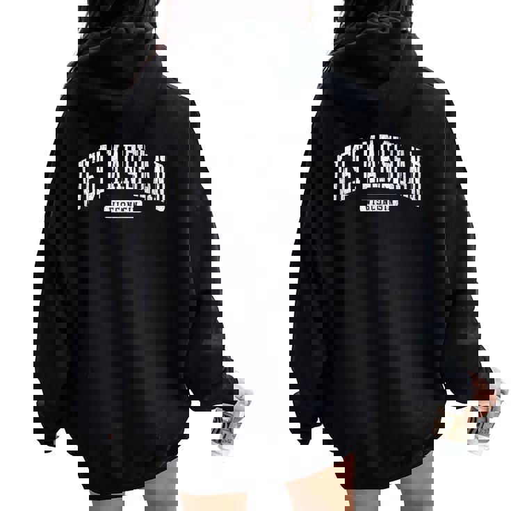 West Marshland Wisconsin Wi Js03 College University Style Women Oversized Hoodie Back Print ...