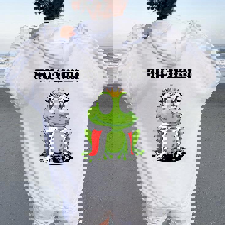 Frog Queen De Rana Para Niñas Rana Para Women Oversized Hoodie Back ...