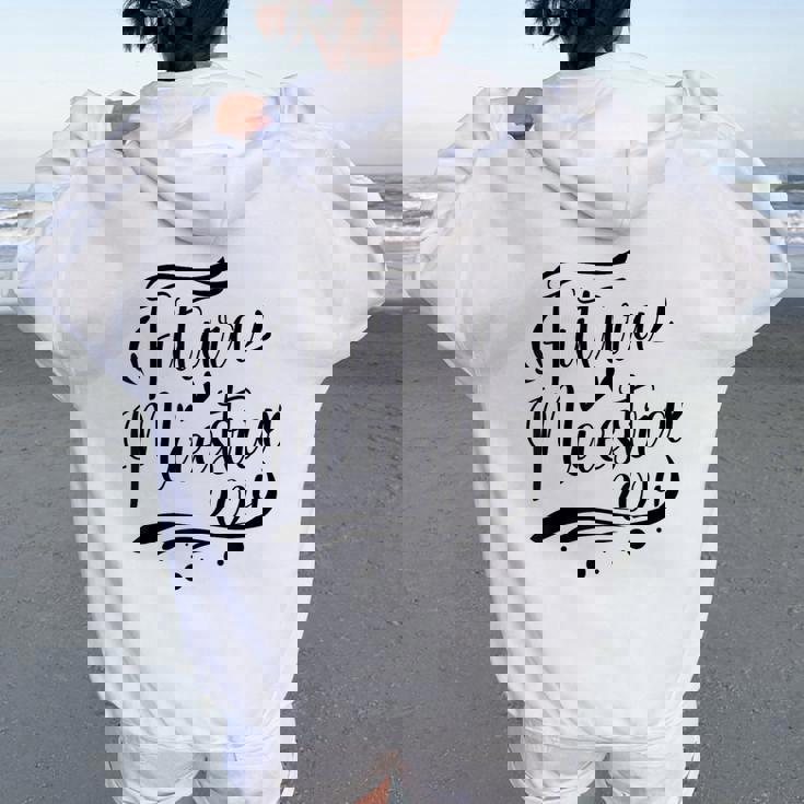 Futura Maestra 2024 Spanish Future Teacher White Women Oversized Hoodie Back Print - Monsterry AU