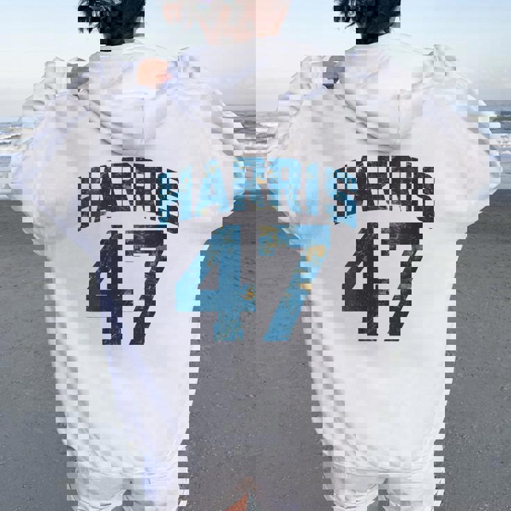 Kamala Harris For President Harris 47 Women Oversized Hoodie Back Print ...