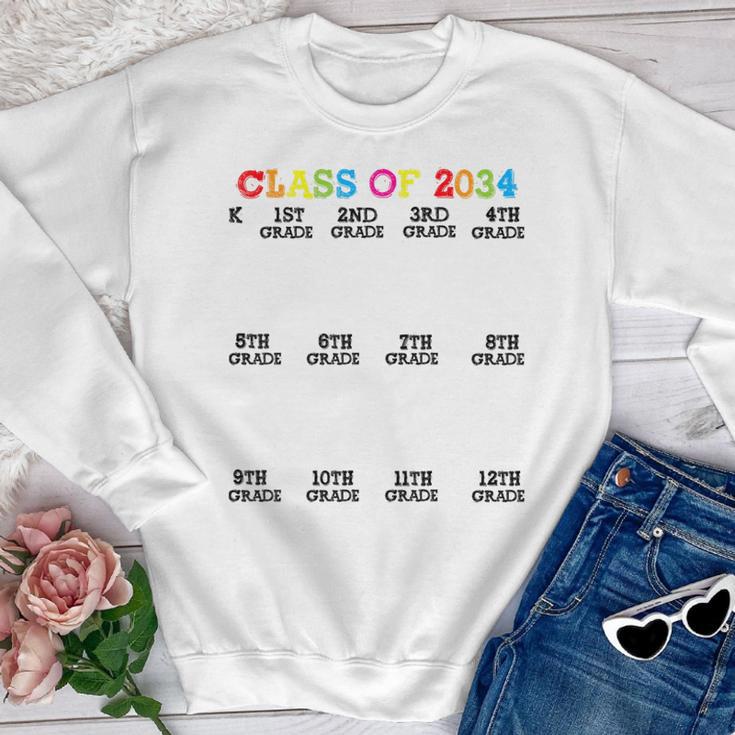 Class Of 2034 Handprint Grow With Me Kindergarten Kid Youth Sweatshirt ...