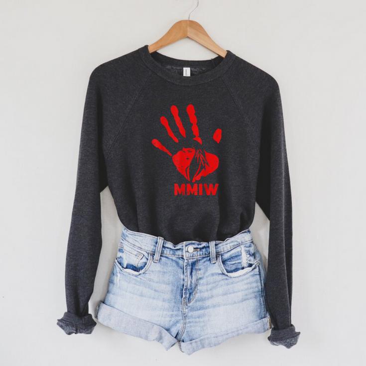 Mmiw Missing Murdered Indigenous Sisters Red Handprint Sponge Fleece ...