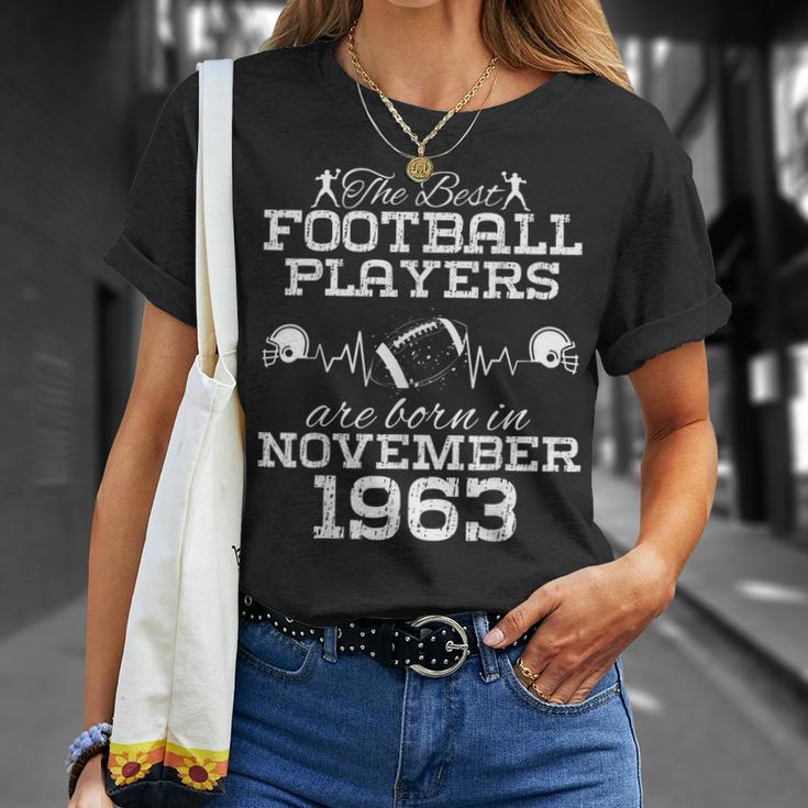 61 Year Old Birthday In November 1963 Best Football Players T-Shirt ...