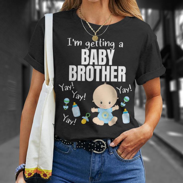 Baby Brother Reveal I'm Getting A Baby Brother Cute Baby T-Shirt ...