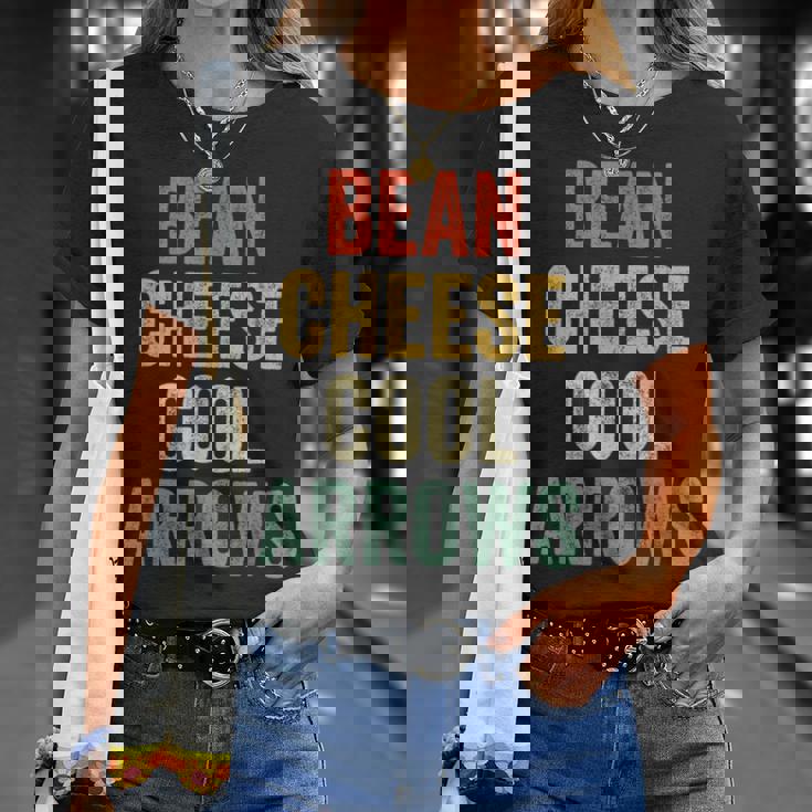 Bean Cheese Cool Arrows Vintage T-Shirt - Monsterry
