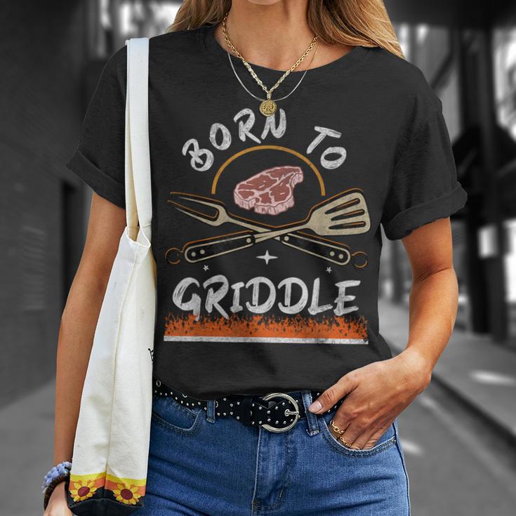 Born To Griddle Outdoor Flat Top Cooking Master Griddler T-Shirt ...