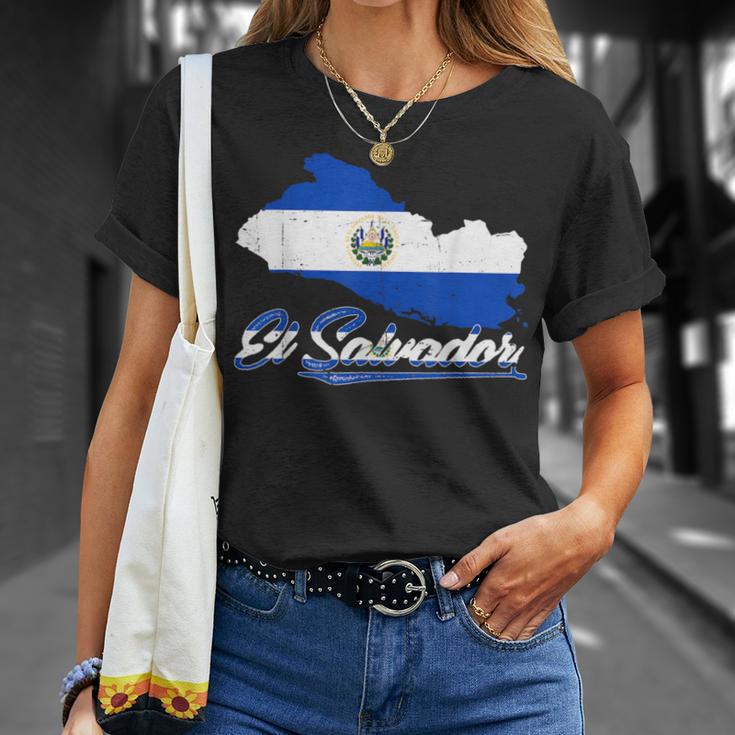 El Salvador National Hispanic Heritage Month Salvadoran Flag T-Shirt ...