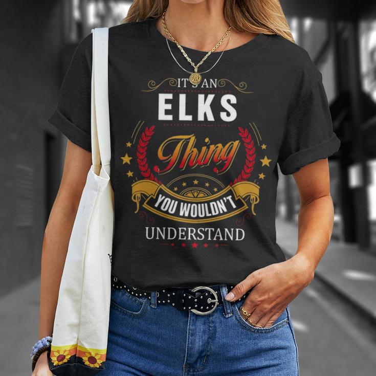 Elks Family Crest Elks Elks Clothing Elks T Elks T For The Elks T-Shirt ...