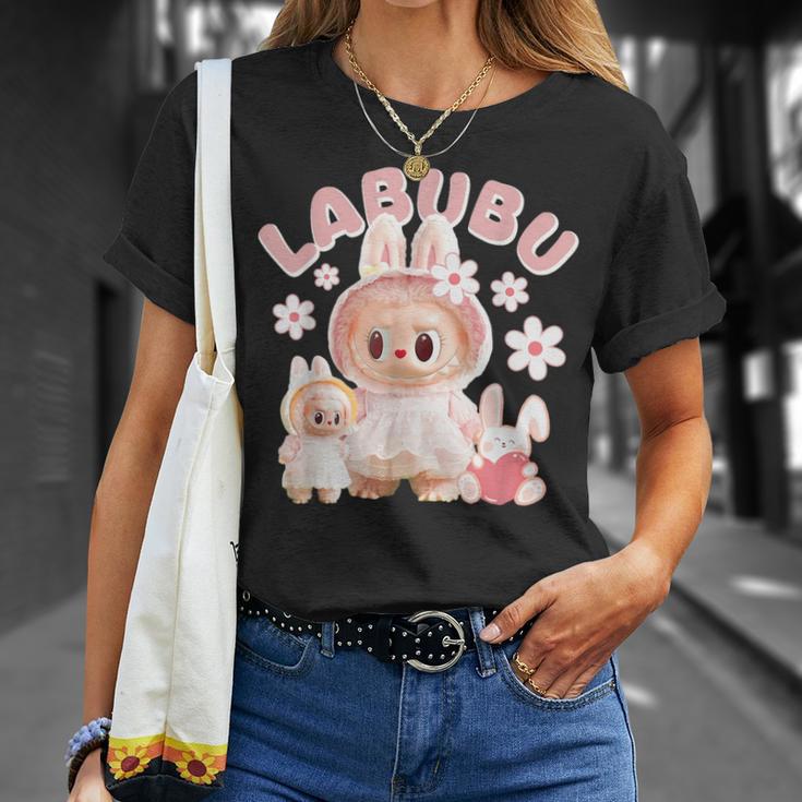 Labubu Cute Labubu The Monsters Pink Meme T-Shirt - Monsterry