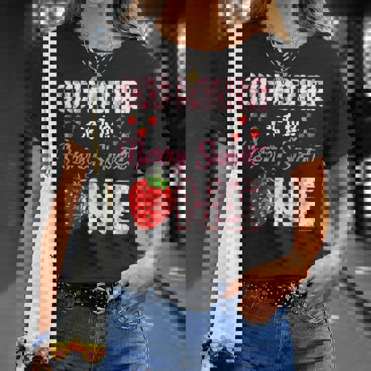 God Mother Of The Berry Sweet One Strawberry First Birthday T-Shirt ...