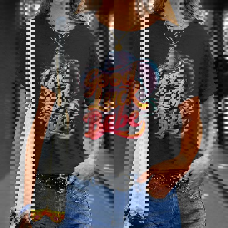 Good Luck Babe Chappel Roan Lesbian Pride Cowgirl Hat T-Shirt | Mazezy