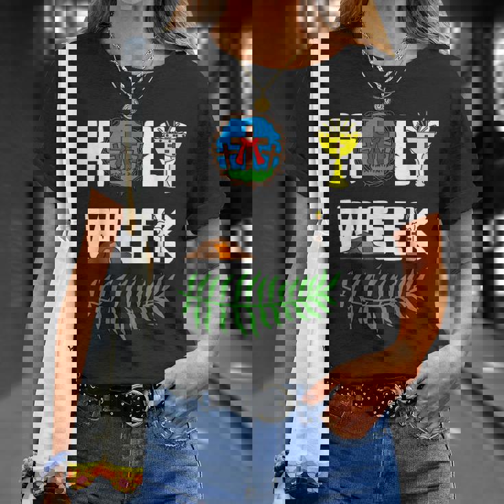 Holy Week Palm Sunday Maundy Thursday Good Friday Easter Kid T-Shirt ...