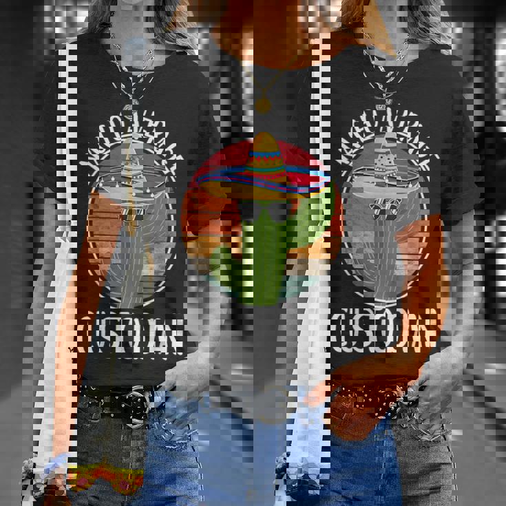 Nacho Average Custodian Humor Hilarious Custodian Saying T-Shirt ...