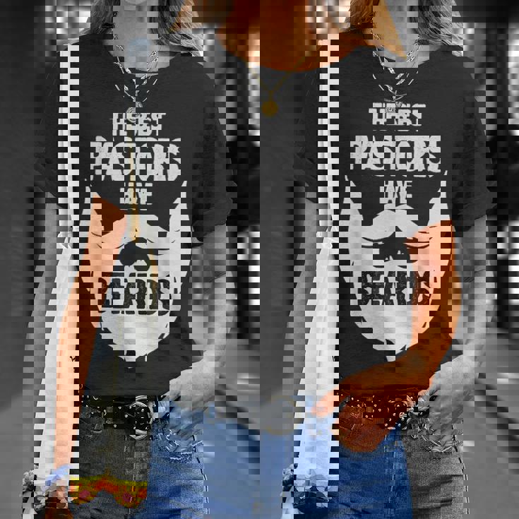 Pastor Appreciation Best Bearded Clergy Minister T-Shirt - Monsterry