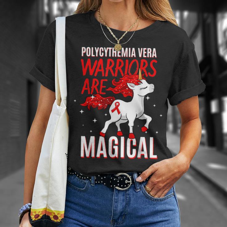 Polycythemia Vera Awareness Pv Warrior Erythremia Unicorn T-Shirt ...