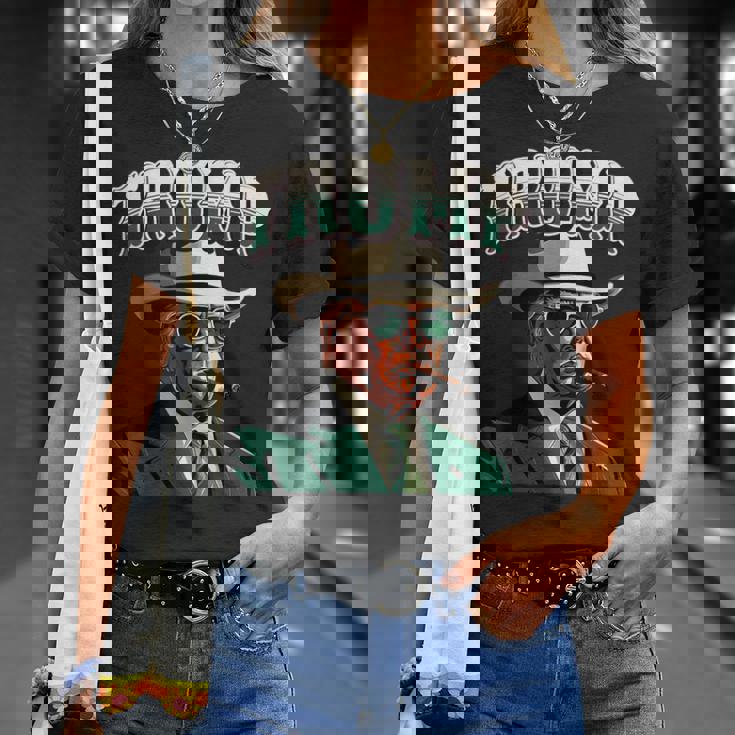 Retro Vintage Cowboy Western Daddy Donald Trump President T-Shirt ...