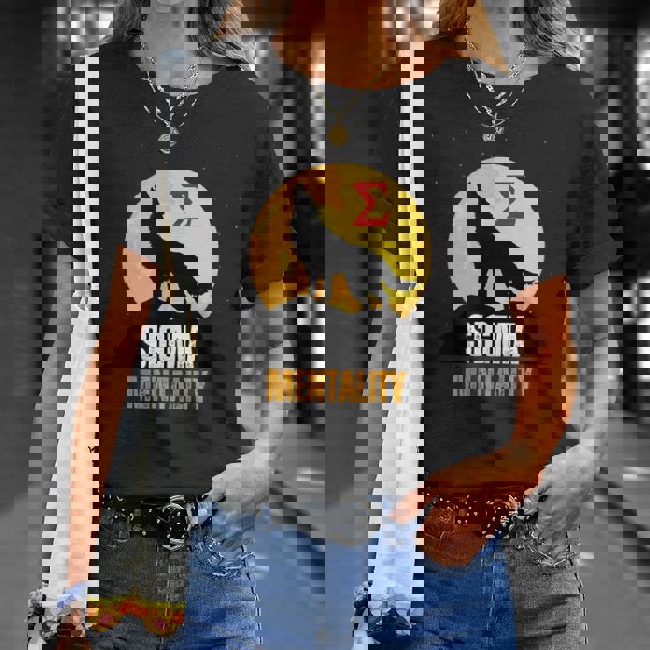 Sigma Male Loner Lone Wolf Sigma Mentality T-Shirt - Monsterry