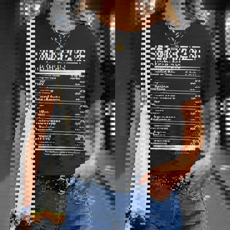 Sigma Rizzler Nutrition Facts Meme Rizz Internet Memes Gen Z T-Shirt ...