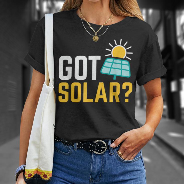 Got Solar Solar Panel Installer And Photovoltaics T-Shirt - Monsterry
