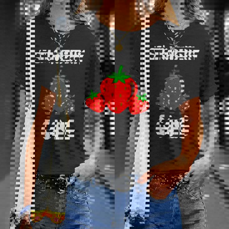 Strawberry Gang Sweet Summer Fruits Strawberry Picker Team T-Shirt ...