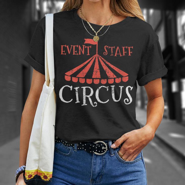 Vintage Event Circus Staff Birthday Team Crew Theme T-Shirt - Monsterry
