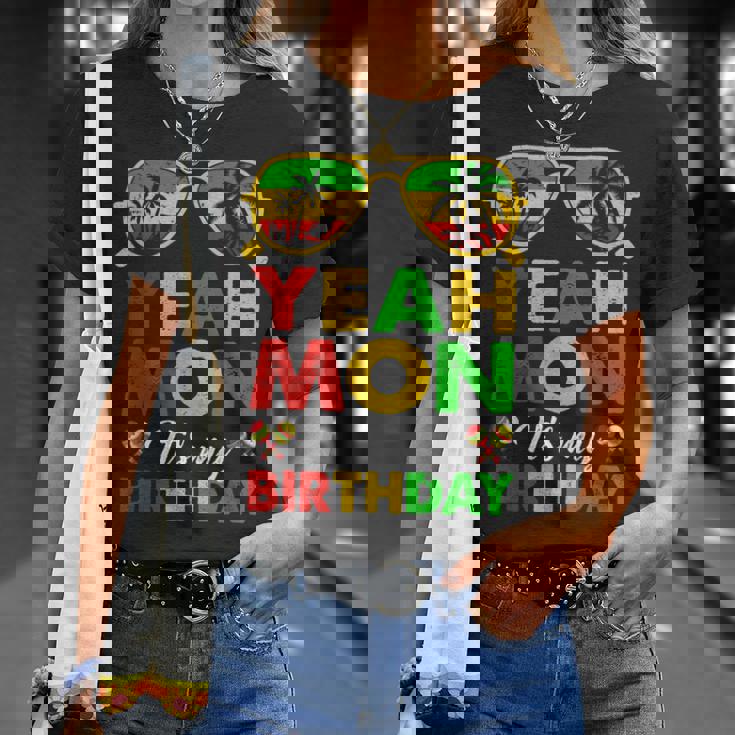 Yeah Mon Jamaican Jamaica Birthday Party Girls Men T-Shirt - Monsterry