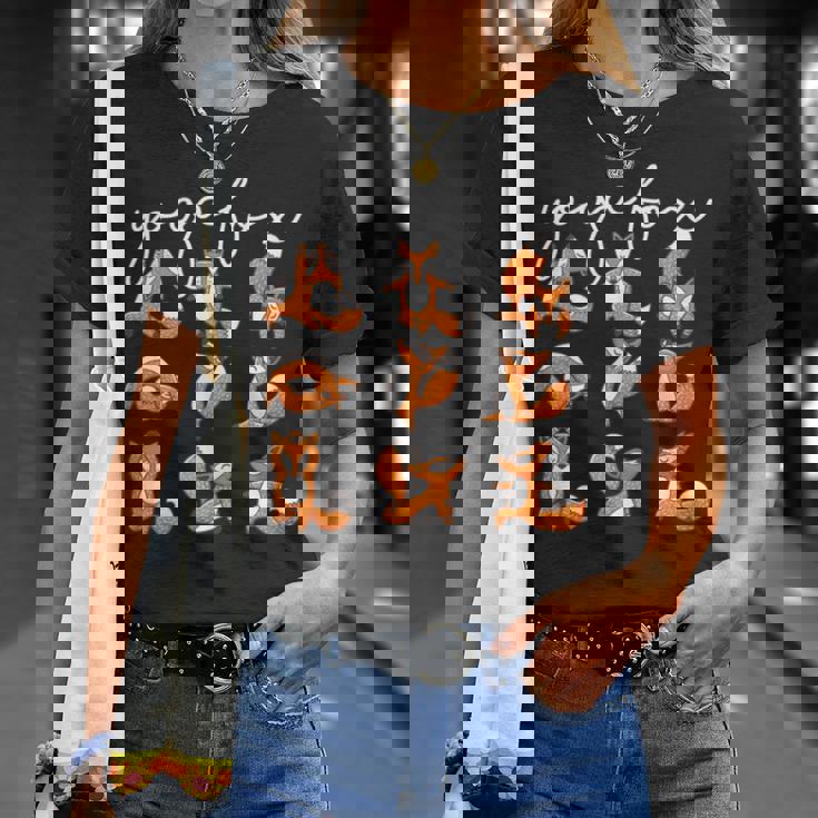 Yoga Fox Poses Yogi Pose Mindful Asanas Meme T-Shirt - Monsterry