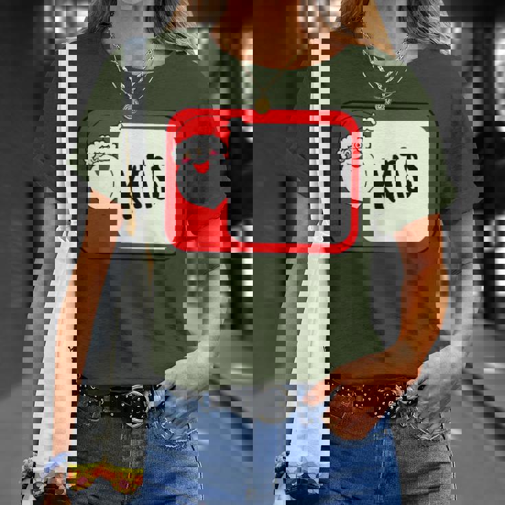 Santa Name Tag T For Christmas Kris Kringle T-Shirt - Monsterry