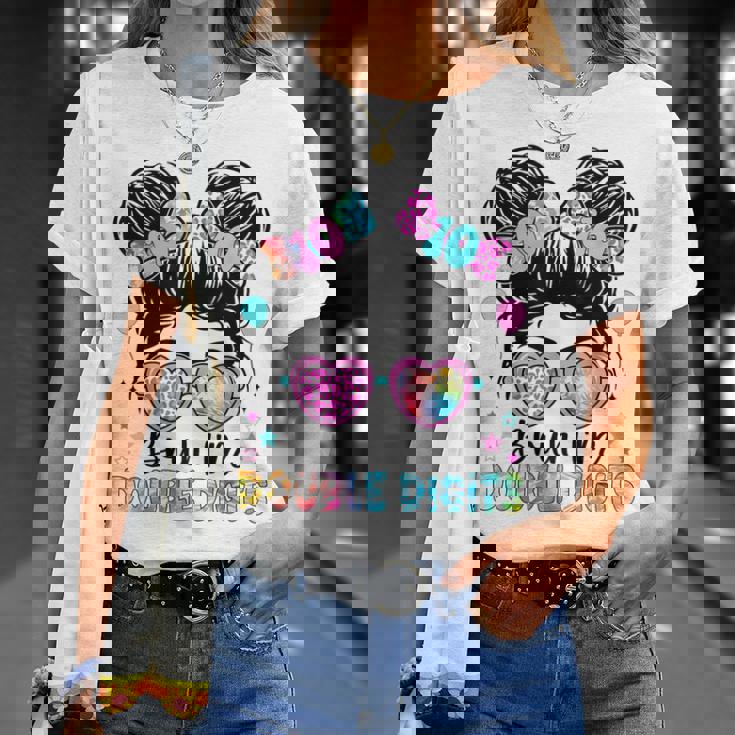 Bruh I'm Double Digits 10Th Birthday 10 Year Old For Girl T-Shirt | Mazezy