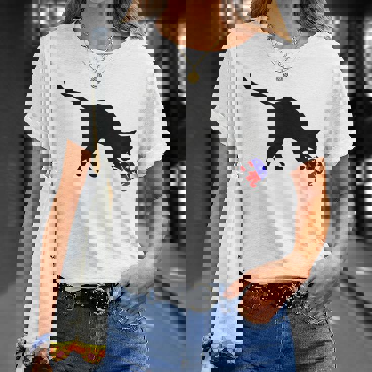 Cat Pouncing On Gop Elephant Cat Knocking Over Gop Elephant T-Shirt ...