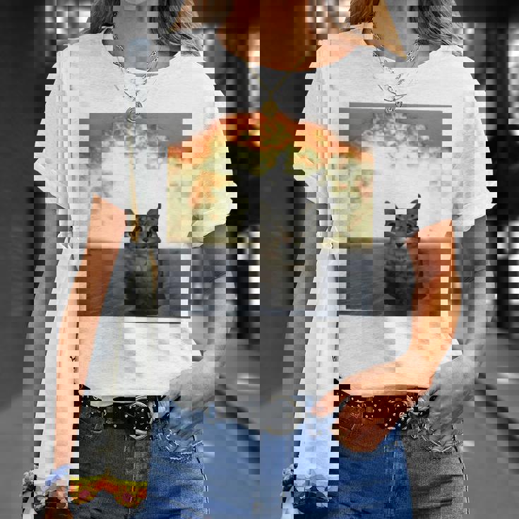 Goofy Cat Explosion T-Shirt - Monsterry