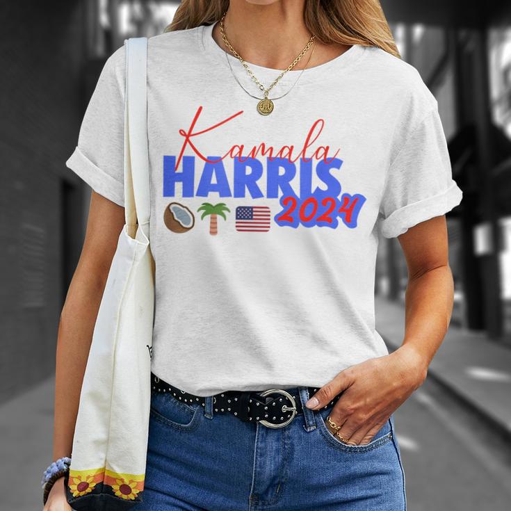 Kamala Harris 2024 Coconut Tree Political Humor T-Shirt - Monsterry