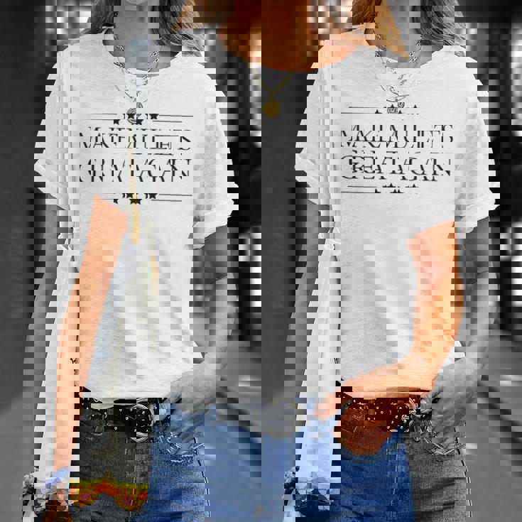 Make Mullets Great Again Hairstyle Mullet Hair T-Shirt - Monsterry