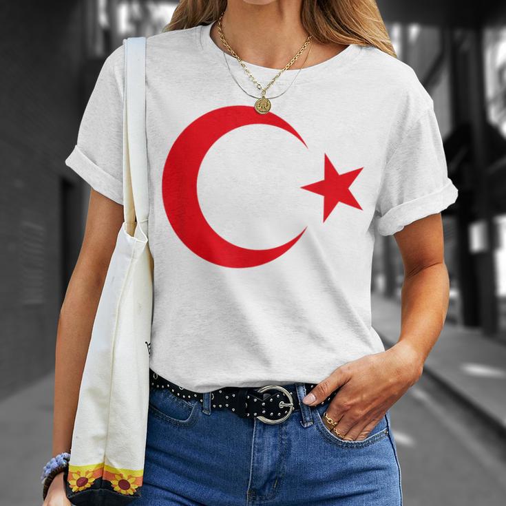 Turkish Flag Turk Bayragi Ataturk Islam Turkish Flag Turkish T-Shirt ...