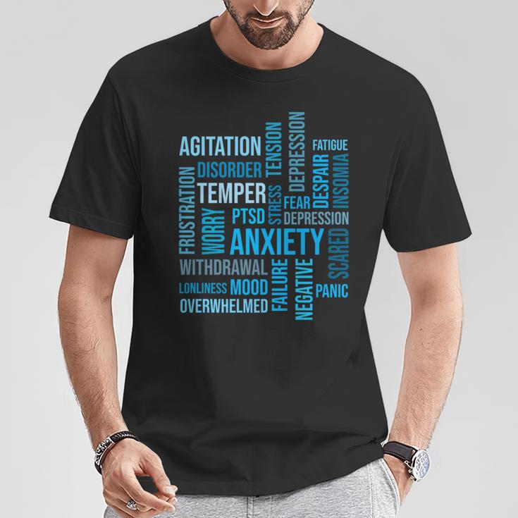 Anxiety Depression Disorder Mental Health Awareness T-Shirt - Monsterry