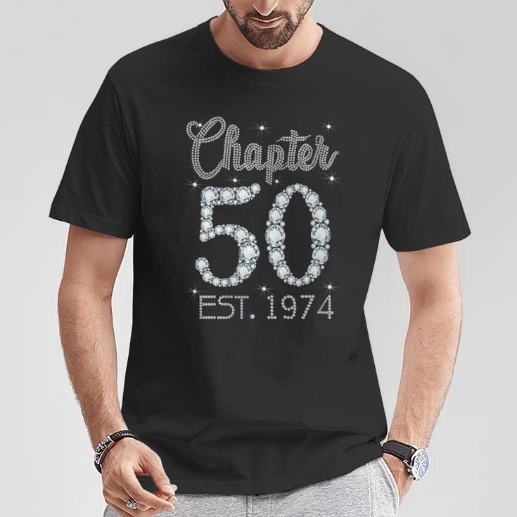 Chapter 50 Est 1974 Happy 50Th Birthday Girl For Her T-Shirt - Seseable