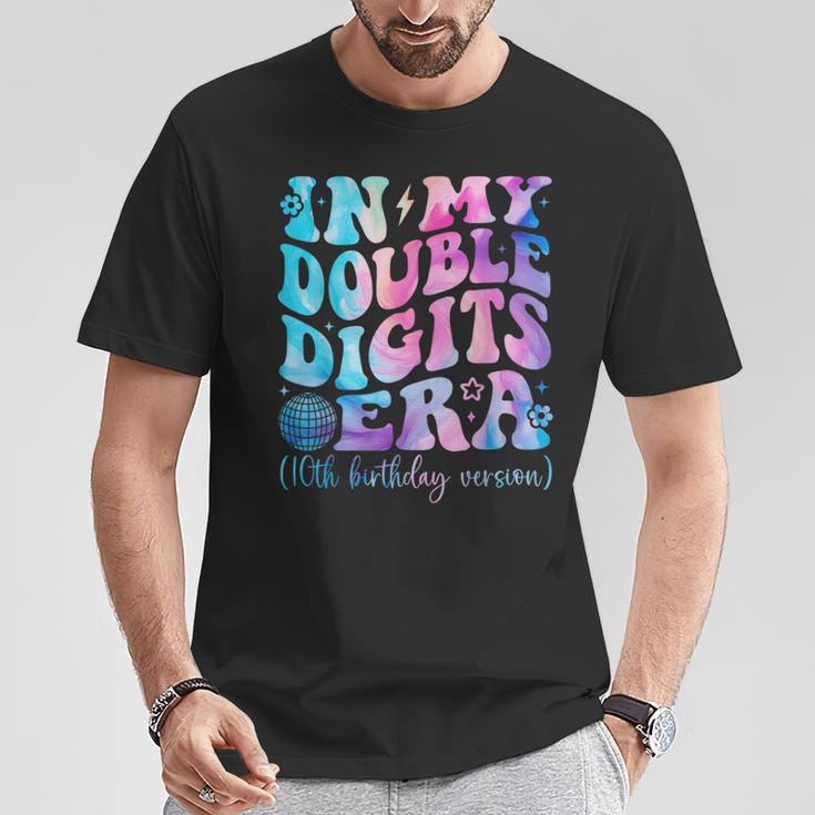 In My Double Digits Era Retro 10 Year Old 10Th Birthday Girl T-Shirt ...