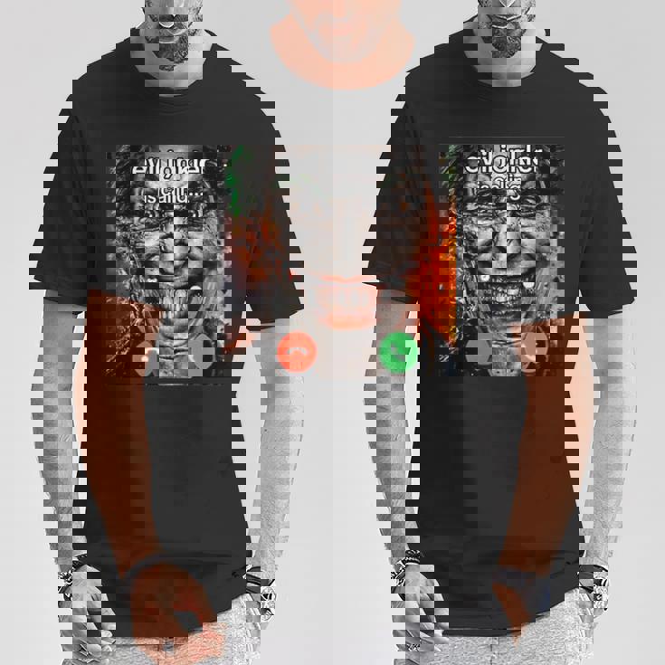 Evil Jonkler Is Calling T-Shirt | Mazezy