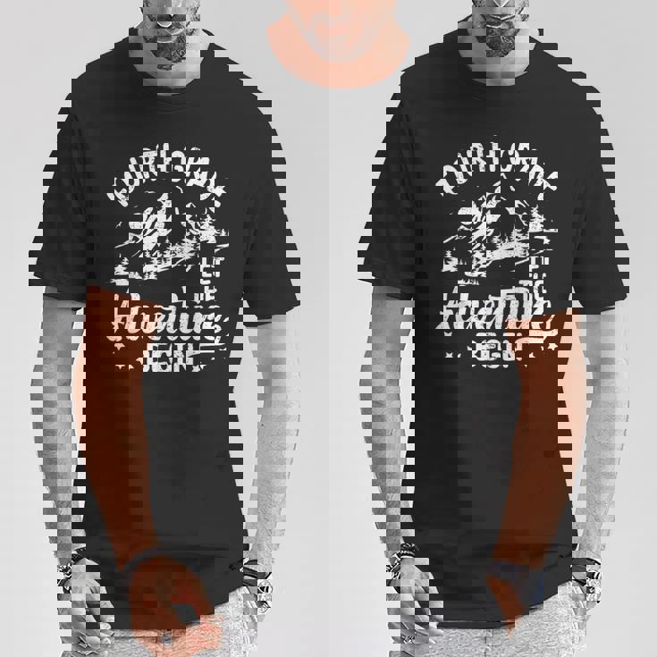 Fourth Grade Let The Adventure Begin Back To School Boy Girl T-Shirt ...