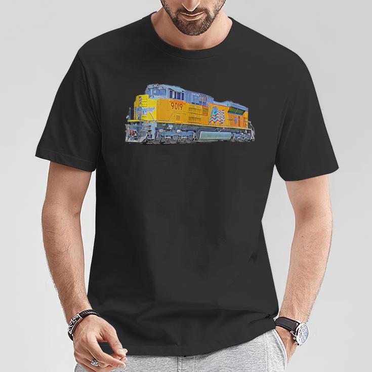 Freight Train Union Pacific Engine T-Shirt - Monsterry