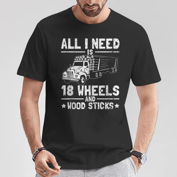 Log Truck Driver Log Truck Log Trucker T-Shirt - Monsterry