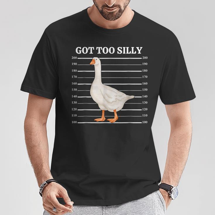 Goose Got Too Silly Silly Goose Hot Meme T-Shirt - Monsterry AU