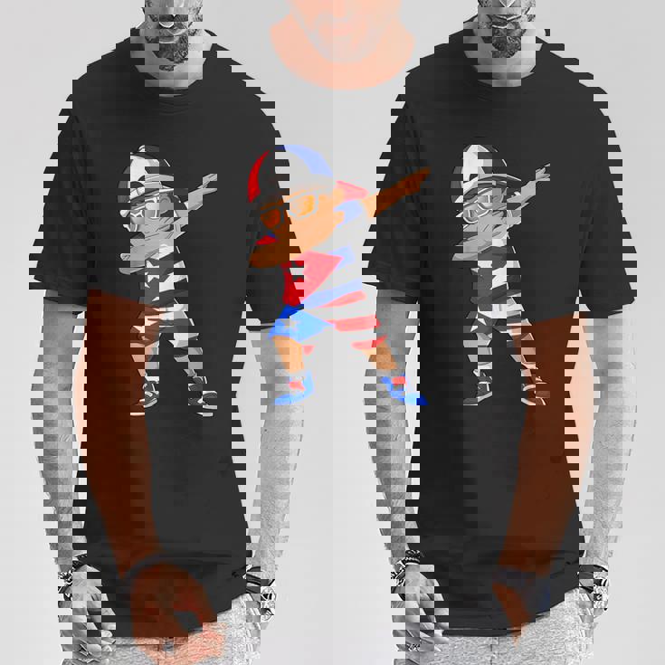 Half Cuban Half Puerto Rican Boy Kid Cuba Puerto Rico Flag T-Shirt ...