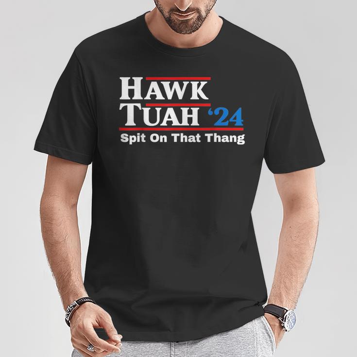 Hawk Tuah Hawk Tuah Spit On That Thing Meme T-Shirt - Monsterry