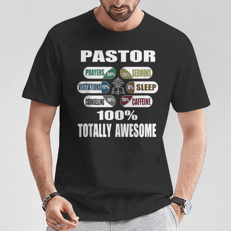 Pastor Anniversary Christian Church Pastor Reverend Graph T-Shirt ...
